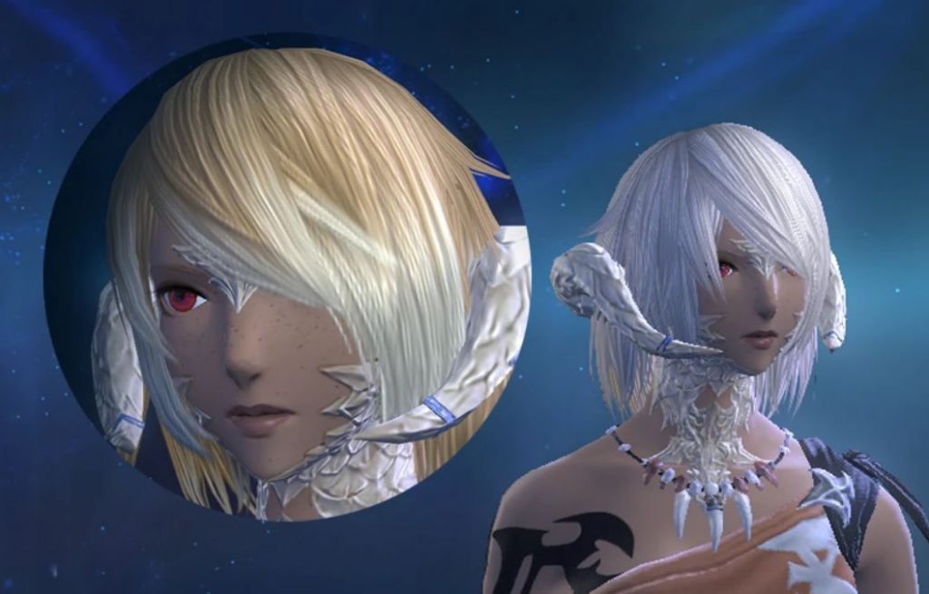 2B-Early Mashup (Au Ra Female Hair 168) - ff14 Mods
