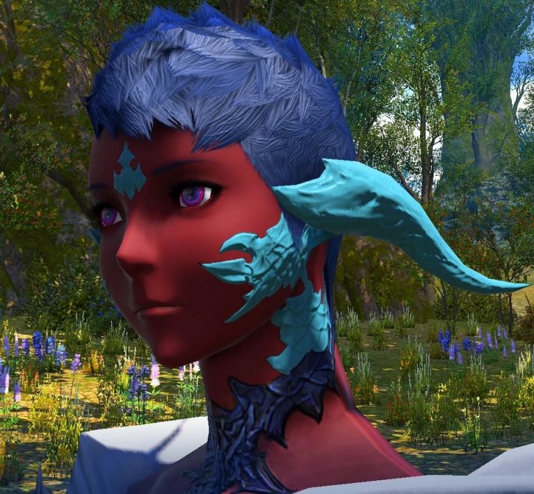 4K Color Change Au Ra Xaela Face Scales - ff14 Mods