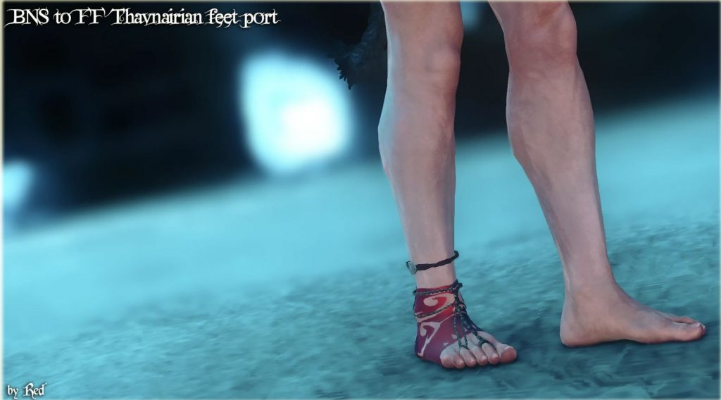 BNS to FF Thavnairian feet port (TB2.0) - ff14 Mods