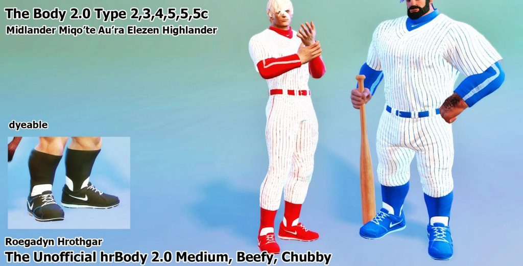 Baseball Uniform Set - ff14 Mods