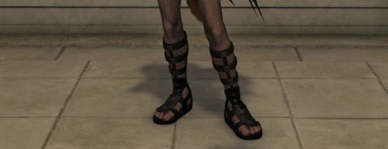 Bigger Hard Leather Caligae for males (The Body SE and 2.0) - ff14 Mods