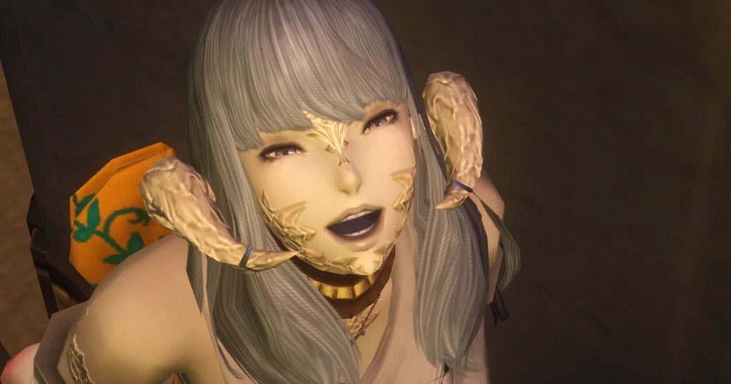 Blue Tongues for Female Raen - ff14 Mods