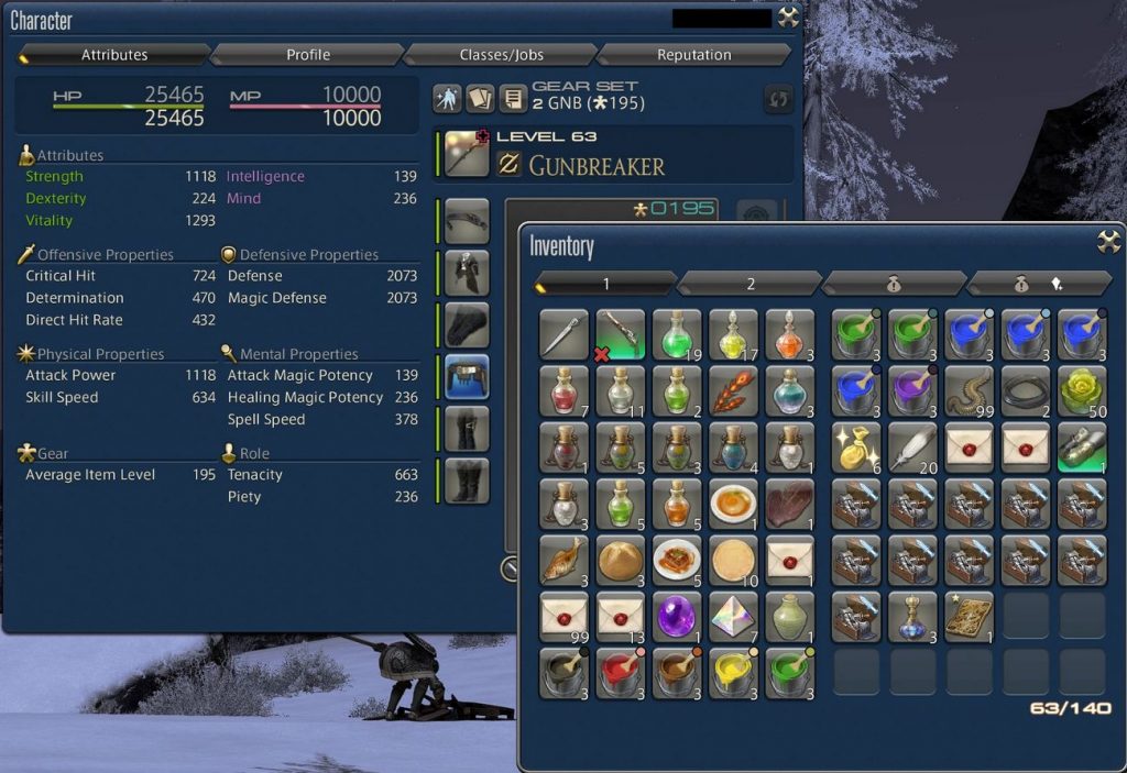 Blue and Silver UI - ff14 Mods