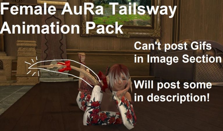 Female Au'Ra Tailsway Animation Pack - ff14 Mods
