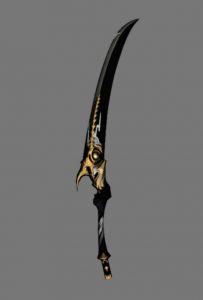 Golden Featherless Tsukuyomi Odachi - ff14 Mods