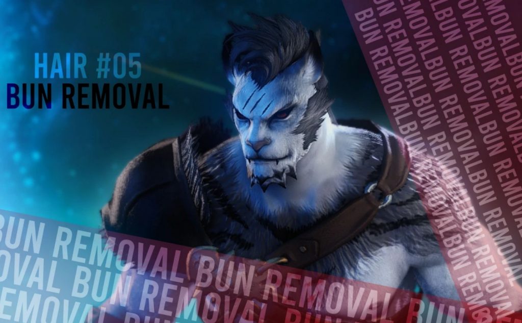 Hrothgar - Hair 05 - No Bun - ff14 Mods