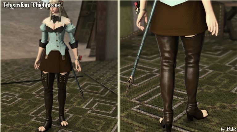 Ishgardian Thighboots (The New Viera Feet) - ff14 Mods
