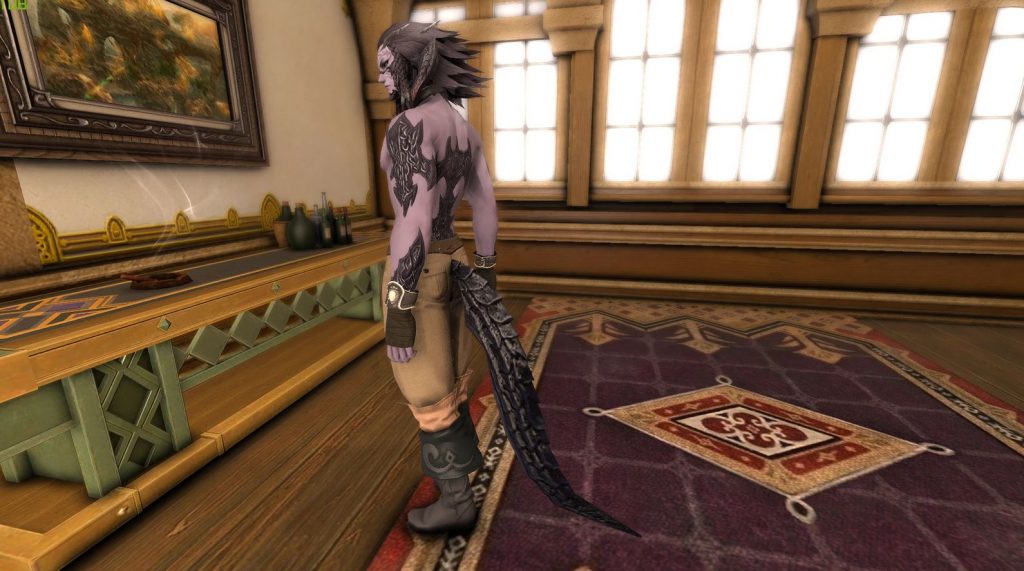 Large Tails for Au Ra Males - ff14 Mods