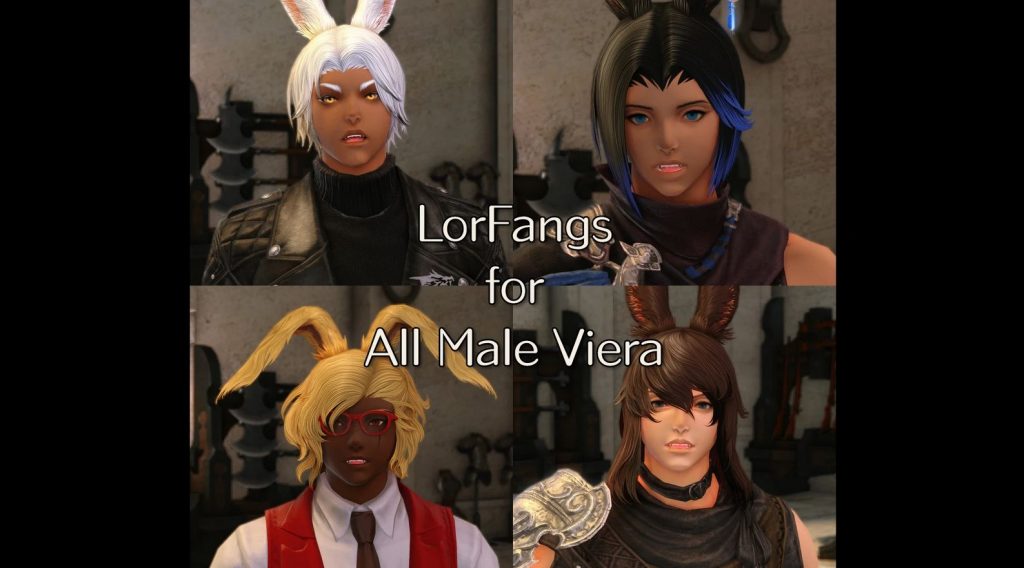 LorFangs for All Male Viera - ff14 Mods