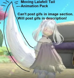 Moving Lalafell Tail Animation Pack - ff14 Mods