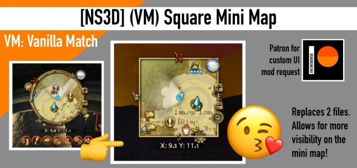 -NS3D- VM Transparent UI Slots - ff14 Mods