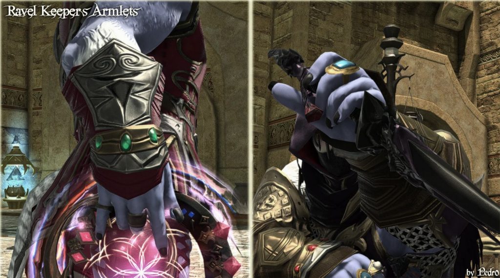 Ravel Keeper's Armlets (Anatomically Correct hrBody) - ff14 Mods