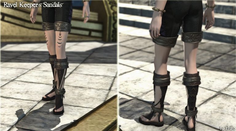 Ravel Keeper's Sandals (TnF2) - ff14 Mods