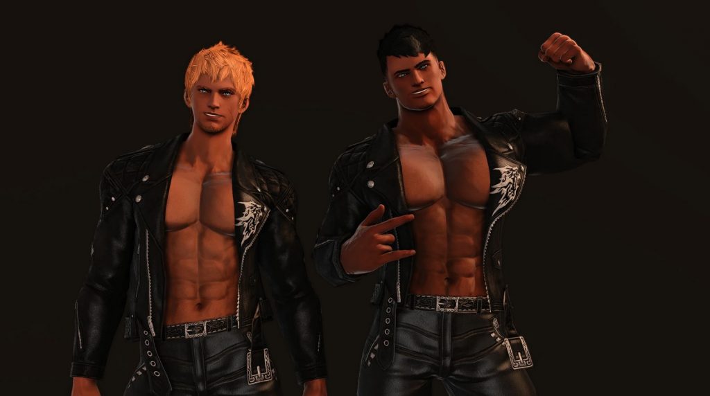 Revealing Calfskin Rider's Jacket (The Body SE-Q) - ff14 Mods