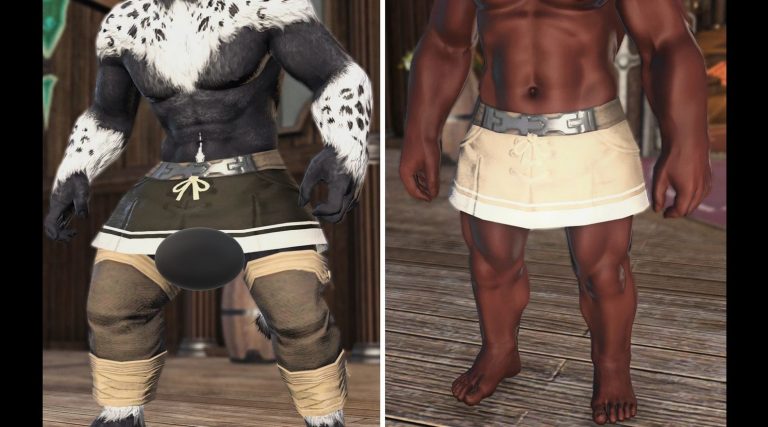 Revealing Thick Skirt (Anatomically Correct hrBody) - ff14 Mods