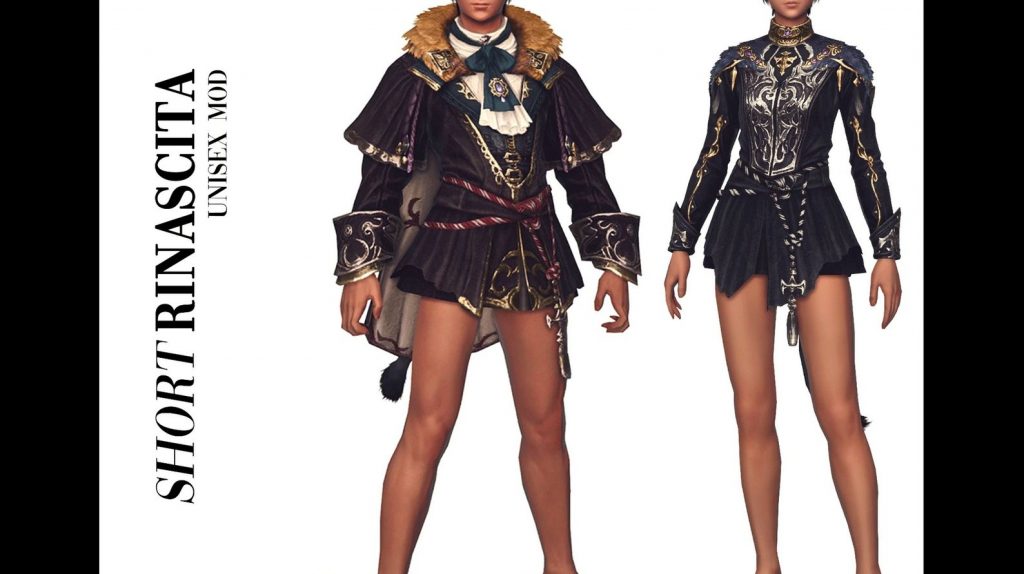 Short Rinascita Coats - ff14 Mods