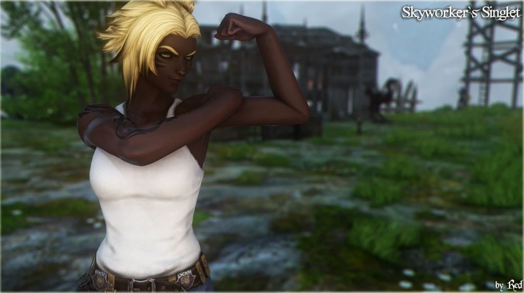 Skyworker's Singlet (Bibo Plus) - ff14 Mods