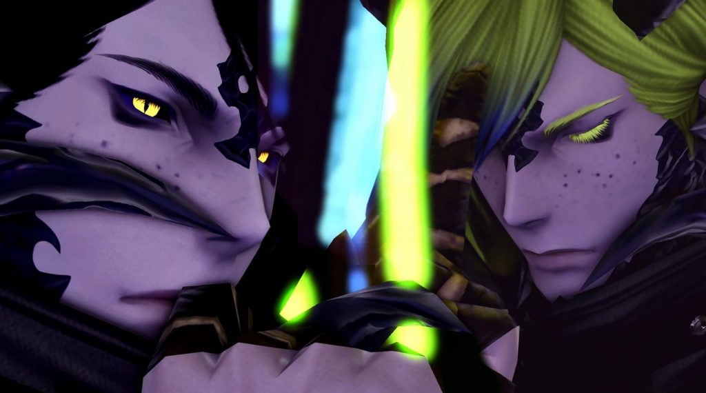 Thicker Brows and Lashes and Lizard Limbal Rings for Male Au Ra - ff14 Mods
