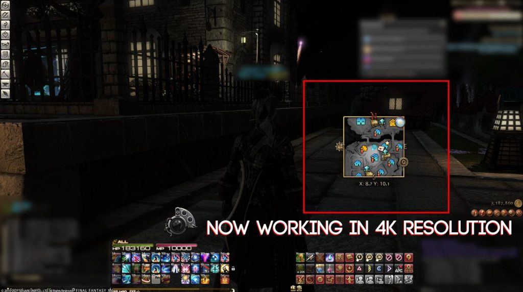 VM Square Mini Map 4K - ff14 Mods