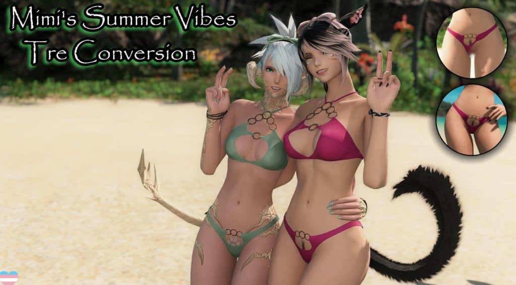 Mimi's Summer Vibes Bikini (Bibo Plus Tre) - ff14 Mods